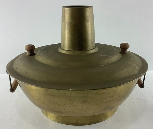 Vintage Asian Steamer Brass Korean Rice Pot Mongolian Hot Pot Cooker | eBay