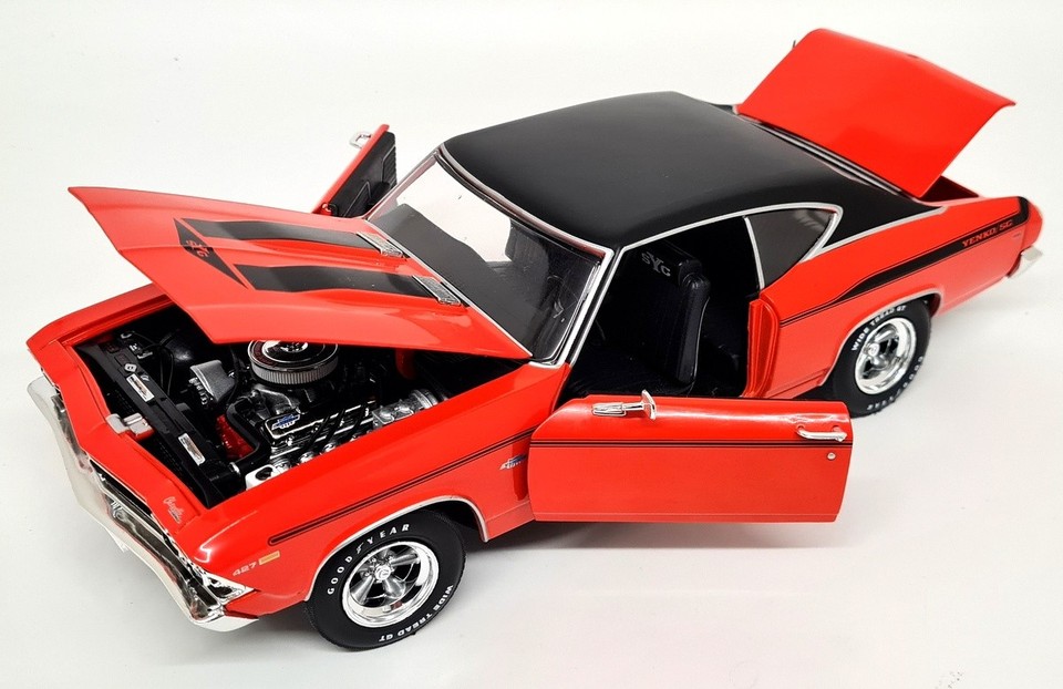 Ertl 1/18 Chevrolet Chevelle SS 427 SYC Yenko Orange Diecast Model Car | eBay