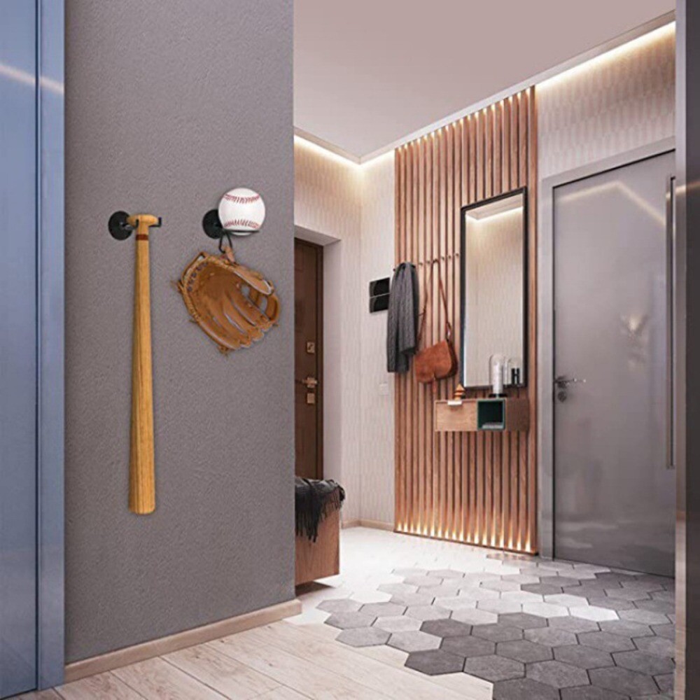 Stainless Steel Baseball Holder Multipurpose Baseball Bat Storage ...