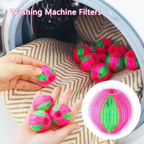 Nylon Laundry Ball Washing Machine Filters Clean Balls Hair Remover ...