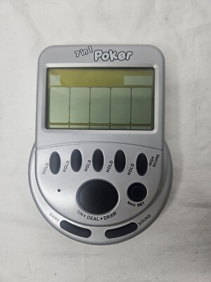 Mega Screen 7-In-1 Poker 7" Large Screen Handheld Electronic Video Game ...