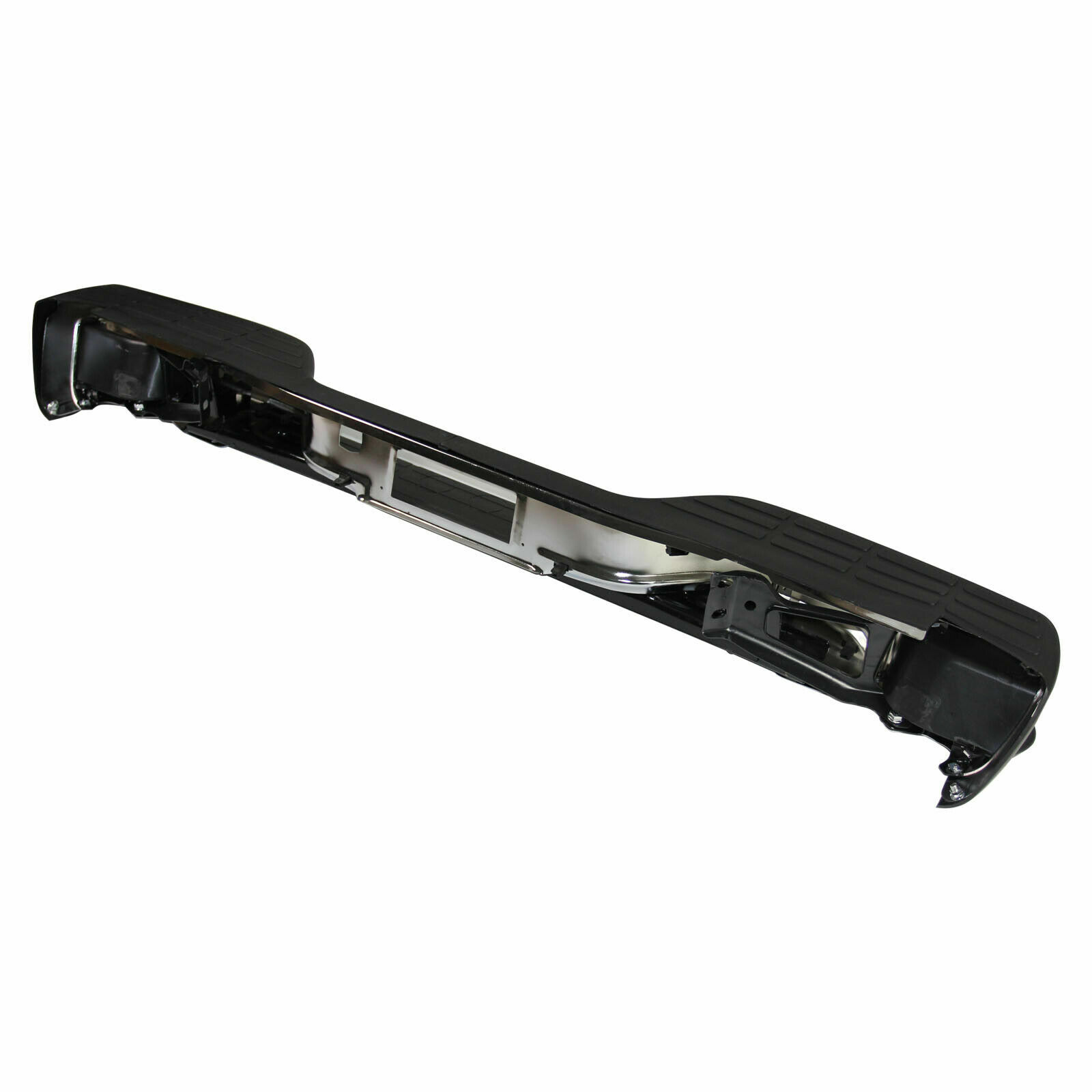 Chrome Rear Step Bumper w/Side Pad For Chevy Silverado GMC Sierra 1500 ...