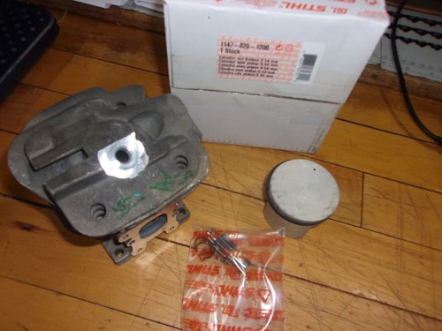 Stihl OEM MS500i Piston & Cylinder Kit 54mm MS 500i Kolben 1147-020 ...