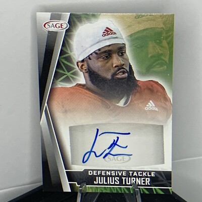 2022 SAGE HITS #A-JT Julius Turner Auto Autographs NM USA FAST SHIP | eBay