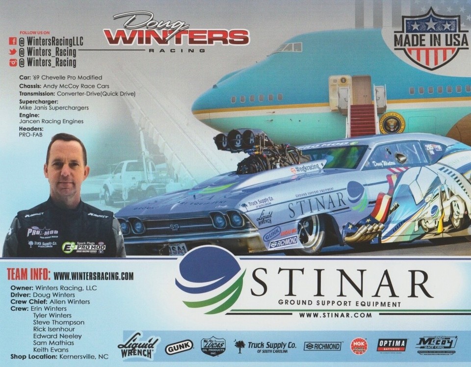 2021 Doug Winters USAF Air Force One '69 Chevy Chevelle Pro Mod NHRA ...
