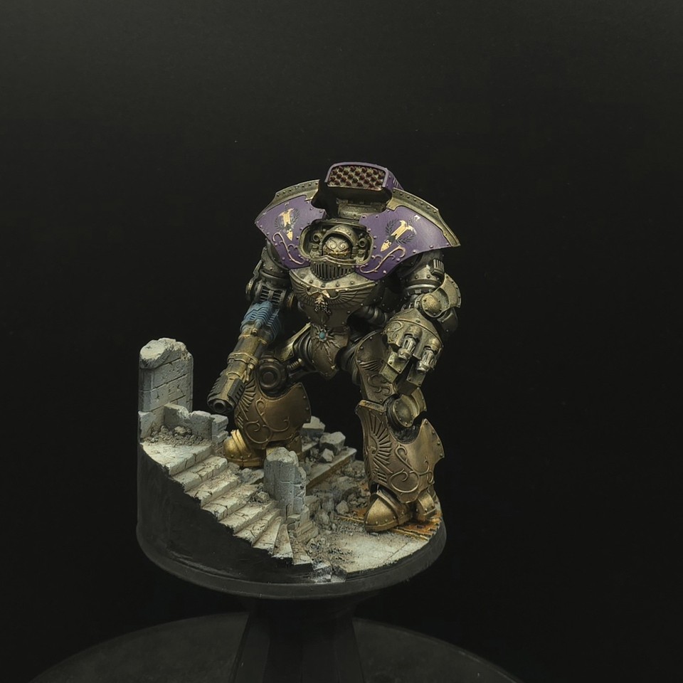 Pro Painted Warhammer 40k Custodes Telemon Heavy Dread ForgeWorld Games ...