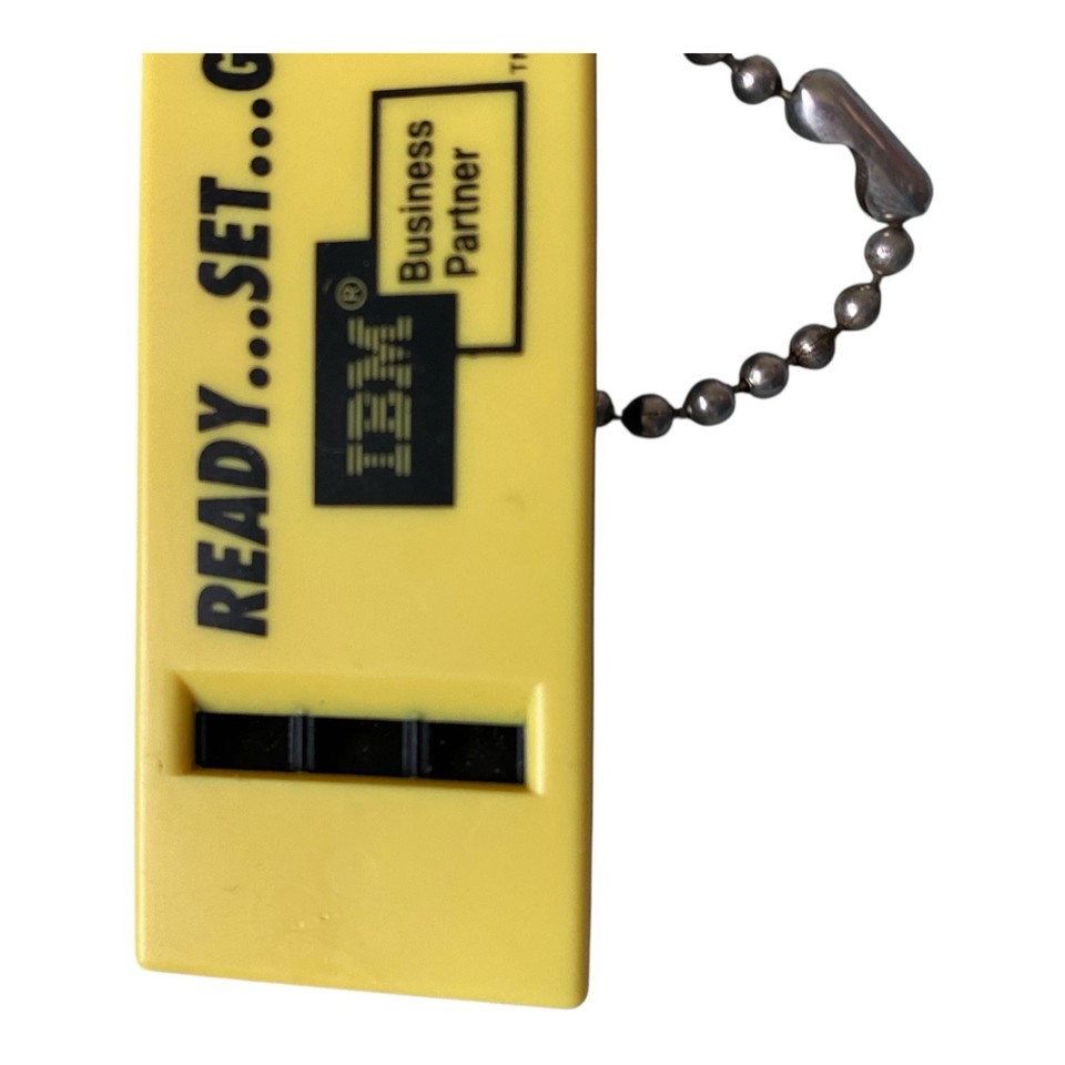 Vintage IBM Advertising Keychain Key Ring Whistle? Computer Business ...