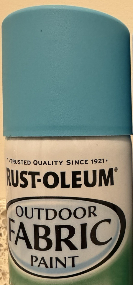 12-ounce Can Rust-Oleum Outdoor Fabric Spray Paint - Turquoise - NEW | eBay