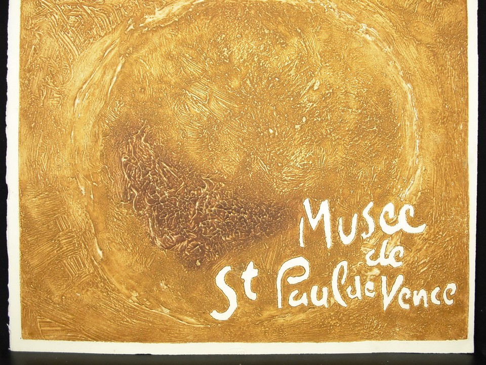 Anita TULLIO (1935-2014) estampe affiche d'exposition saint paul de ...