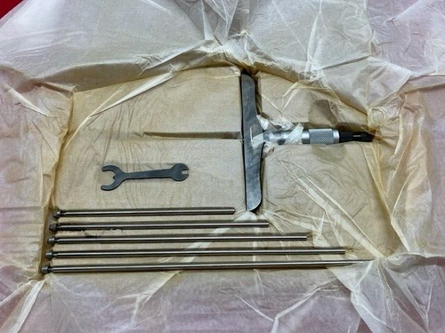 Starrett 445MCZ-150RL Depth Micrometer Gage 0-150mm Ratchet Thimble IN ...