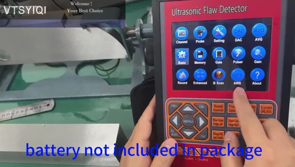 Portable Ultrasonic Flaw Detection NDT Flaw Detector Instrument with 0 ...