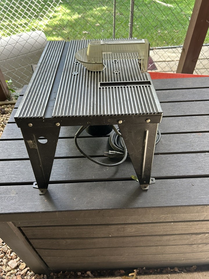 VINTAGE GENUINE CRAFTSMAN BENCH TOP ROUTER TABLE & MULTI SPEED ROUTER ...