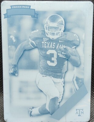 MIKE GOODSON 2009 Press Pass Legends RC PRINTING PLATE SP #1/1 Panthers ...