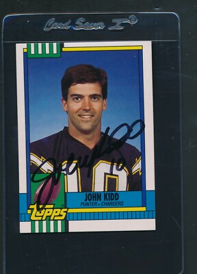 1990 Topps Traded #85T John Kidd Chargers Signed Auto *B7900 | eBay
