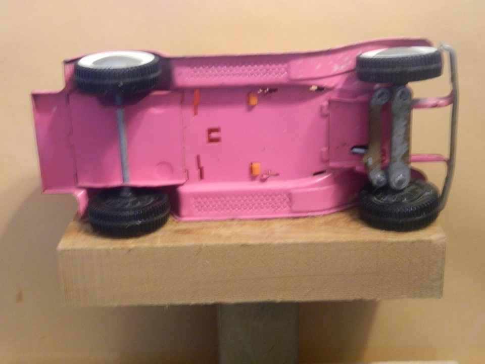 Vintage 1960s Buddy L Pressed Steel Pink Hot Rod Roadster Toy Car | eBay