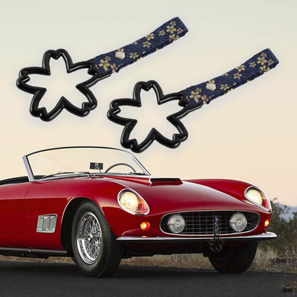 JDM Japanese Bosozoku Sakura Flower BK Ring BL Flowers Nylon Car Handle ...