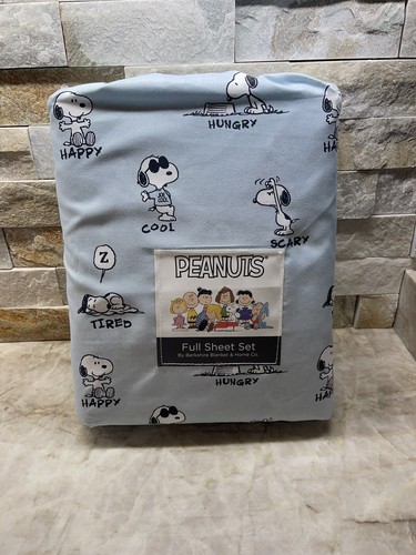 PEANUTS Snoopy FULL SHEETS SET Daily Moods Swing Tired Sad Happy Hungry ...