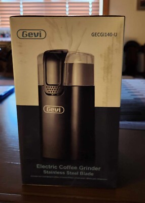 Electric coffee grinder. Never opened. Gevi brand. Black. 8.5 X 5 ...