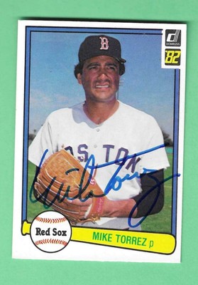 MIKE TORREZ Red Sox Signed Autographed 1982 Donruss Baseball Card #235 ...