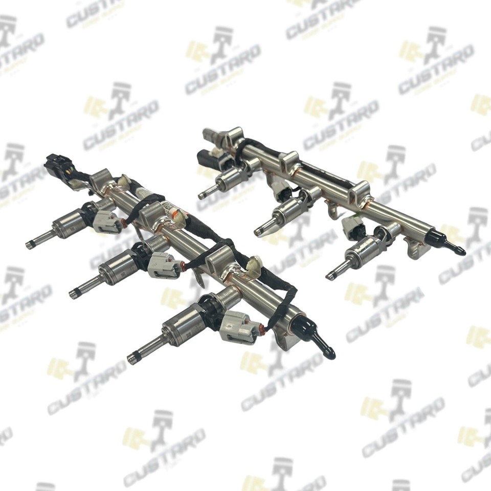 Ford 3.5L 3.5 Turbo EcoBoost Fuel Injector Rail Assembly & Injector 6 ...