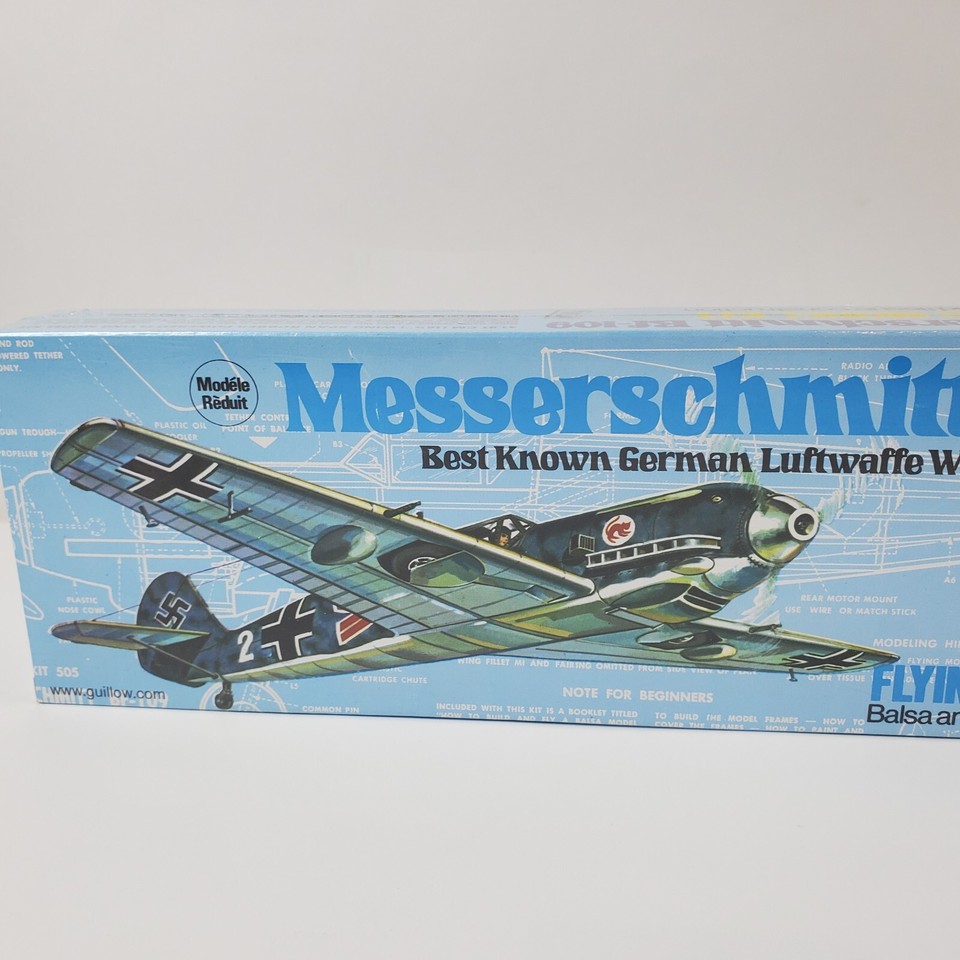 Guillows Flying Model Kit Messerschmitt BF-109 German WW2 Fighter Kit ...