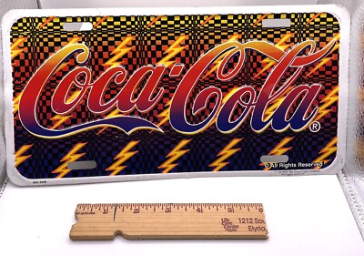 Vintage Coca-Cola Metal License Plate Pop Soda Beverage Classic ...