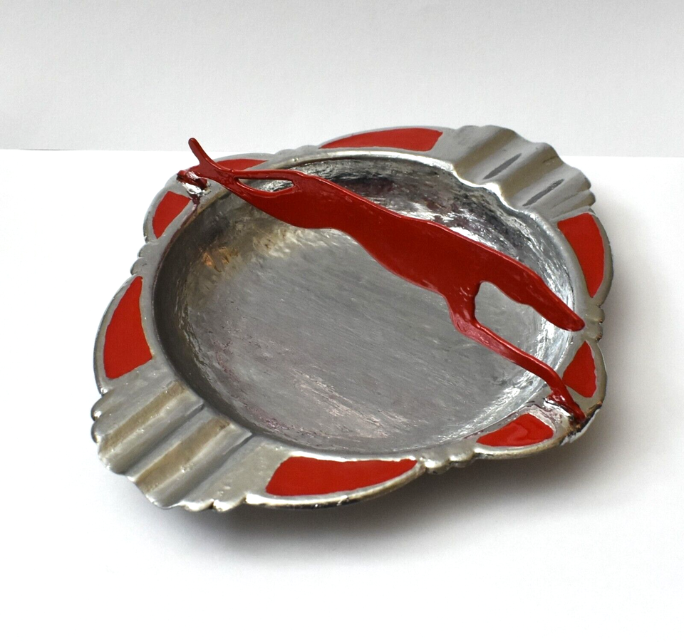 Art Deco Greyhound Bus Line Ashtray Antique Ryson U.S.A. Handled | eBay