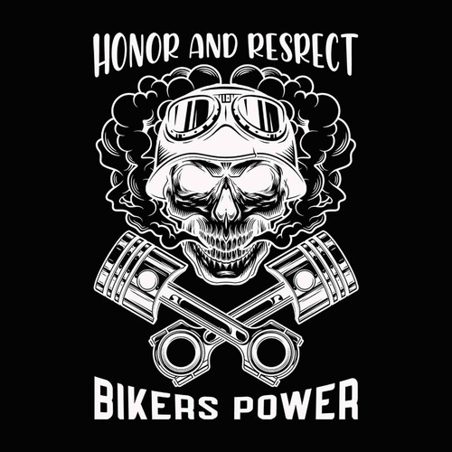 Honor And Respect Bikers Power Motorcycle Motorbike - Mens Funny T ...