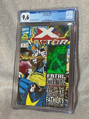 X-Factor #92 CGC Graded 9.6 Marvel Comics 7/93 White Pages Havok Green ...