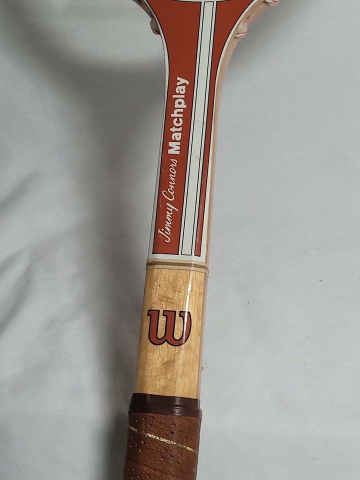 WILSON Jimmy Connors Matchplay wooden tennis racket Vintage | eBay