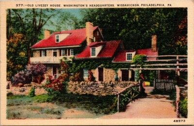Postcard Old Livezey House Washingtons Headquarters Philadelphia PA ...