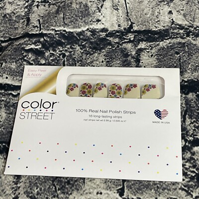 Color Street LOVE YA BUNCHES Long Lasting Nail Polish Strips Floral | eBay