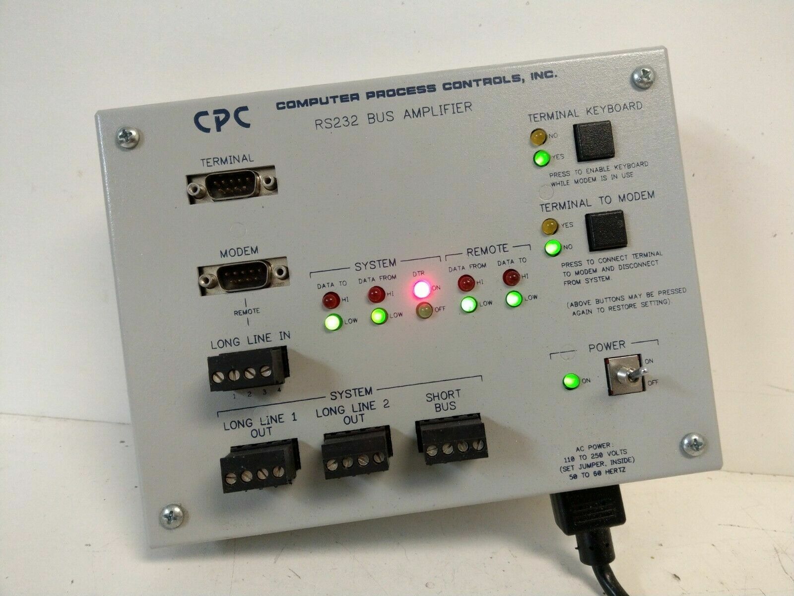 NEW OLD STOCK! COMPUTER PROCESS CONTROLS CPC RS232 BUSS AMPLIFIER | eBay