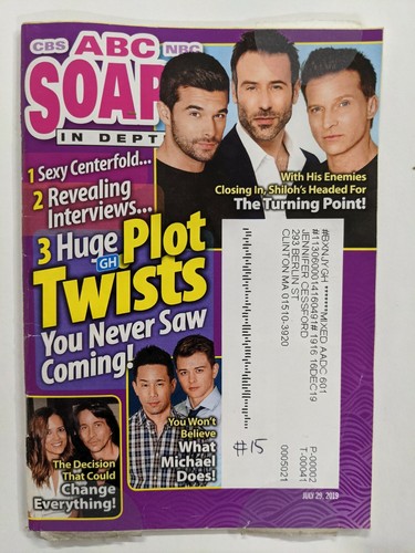 ABC Soaps In Depth July 29 2019 Plot Twists M212 | eBay