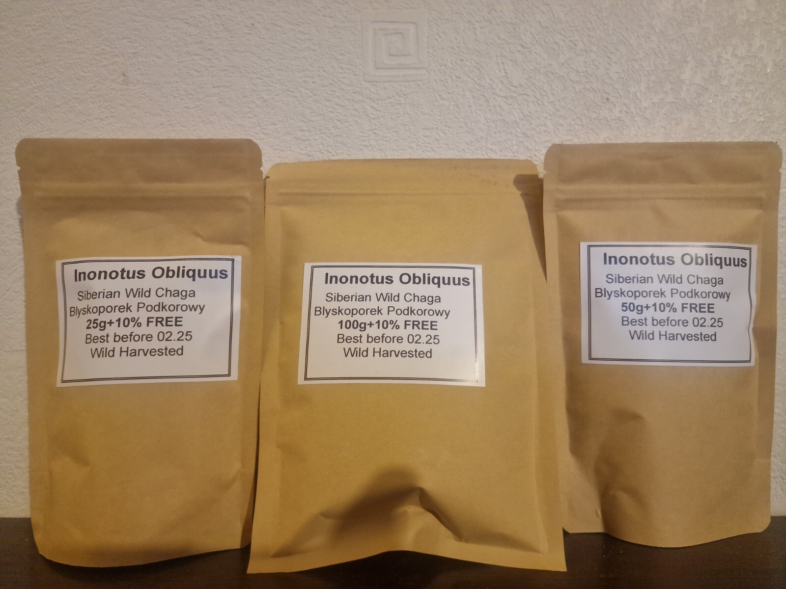 100%NATURAL Premium Organic Chaga mushorm Inotous obligous Czaga ...