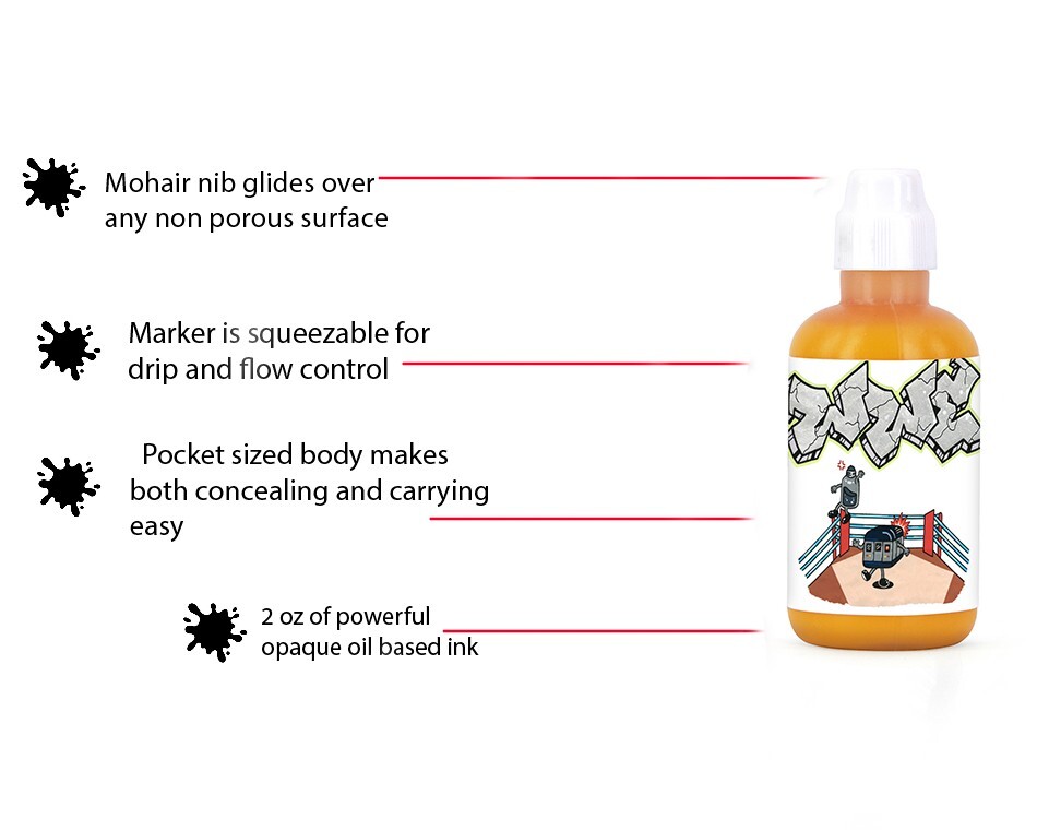 WWE INK Markers - Deep staining Drip Mop Graffiti Marker Permanent and ...