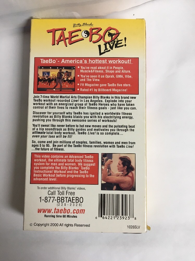 Tae Bo Live Advanced Volume 11 VHS-TESTED-RARE VINTAGE COLLECTABLE ...