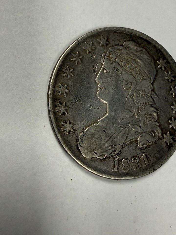 1831 Capped Bust Half Dollar 50C - Circulated - 90% Silver - Early U.S ...