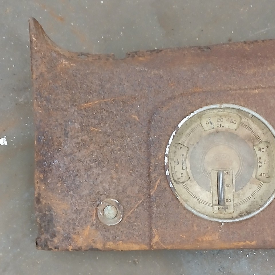 1937 Ford Dash Closed Car Instrument Panel Board Hotrod Av8 Model A ...