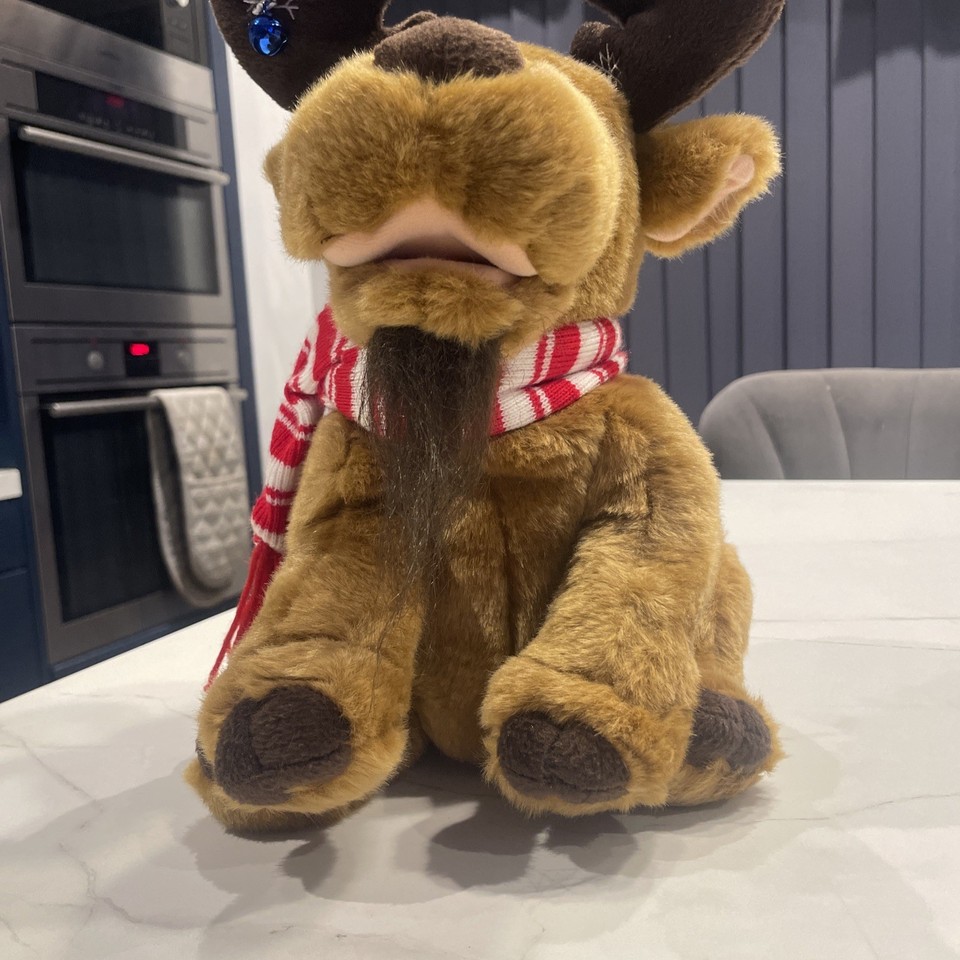 Christmas Moose Plush Animated Moving & Singing Reindeer Cuddly - | eBay UK
