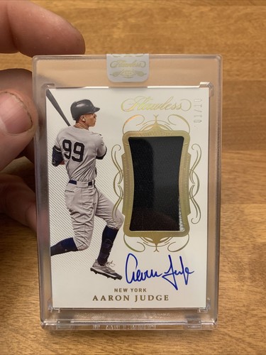 Aaron Judge 2020 Panini Flawless Gold Patch Autograph Card 01/10 | eBay