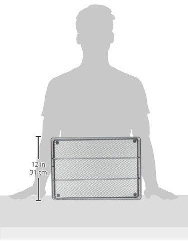 Honey-Can-Do KCH-02154 Steel Mesh 5-compartment Organizer Tray - Silver ...