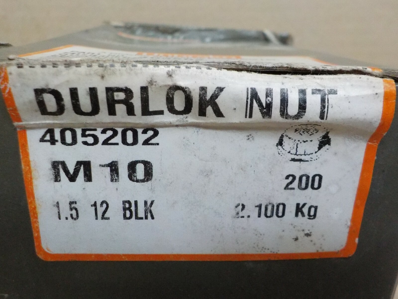 200 X Unbrako M10 Nut Part No. 405202 M10 Durlock, Self-Locking, Anti ...