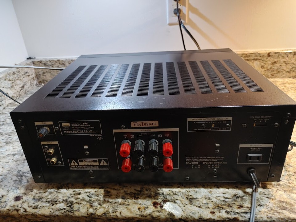 SANSUI B-2101 Stereo Power Amplifier | eBay
