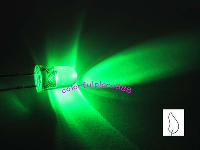 100pcs, 5mm Green Candle Flicker Ultra Bright Flickering LED Leds Light ...