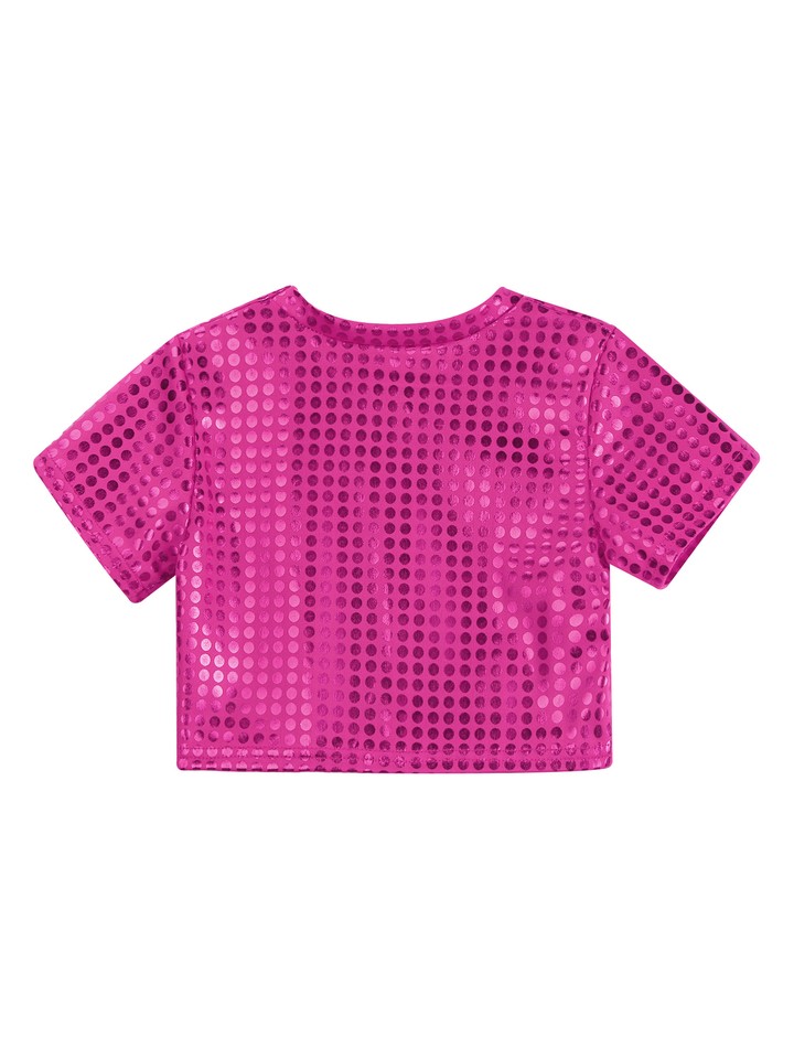 Kids Girls Stylish Adjustable Spaghetti Shoulder Straps Shiny Sequins ...