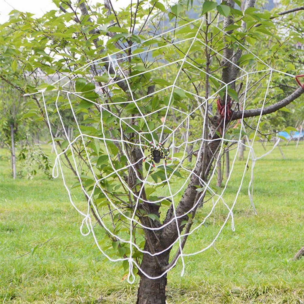 Props Decor Home LED Cobweb Halloween Decoration Spider Web Hanging ...