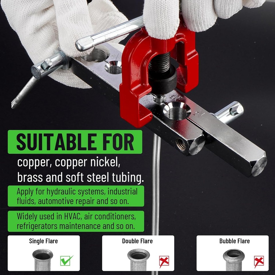 25Ft 3/16" + 1/4" Brake Line W/ Single Flare + Brake Line Bender & Tube ...