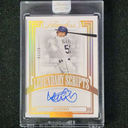 2024 Panini Flawless ICHIRO SUZUKI Legendary Scripts Auto Gold /10 | eBay