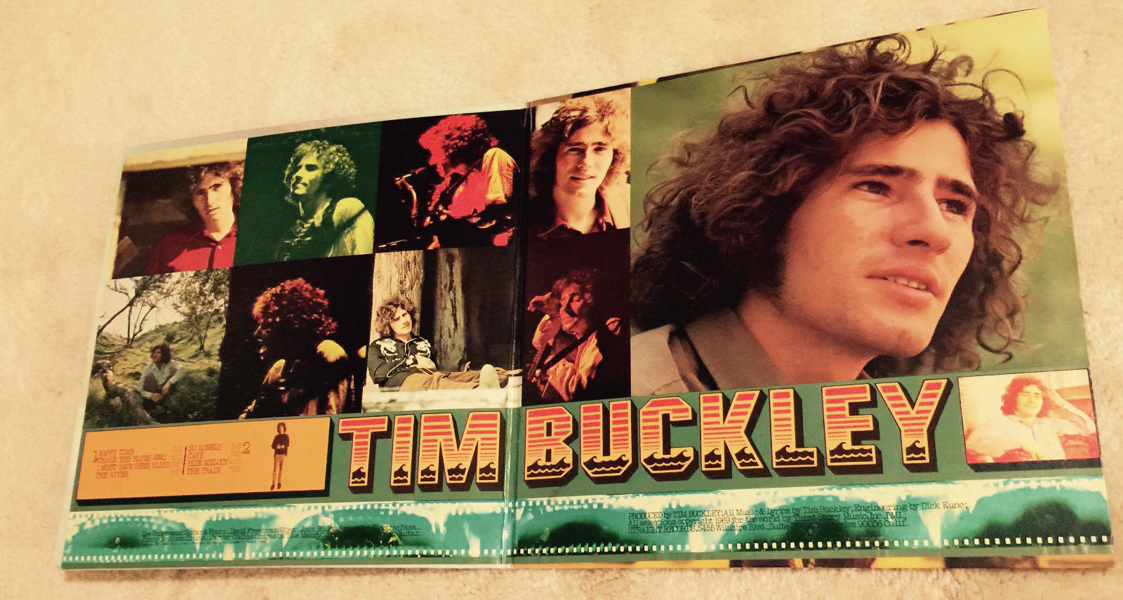 TIM BUCKLEY LP Blue Afternoon STRAIGHT STS 1060 STEREO orig 1969 12" 33 ...